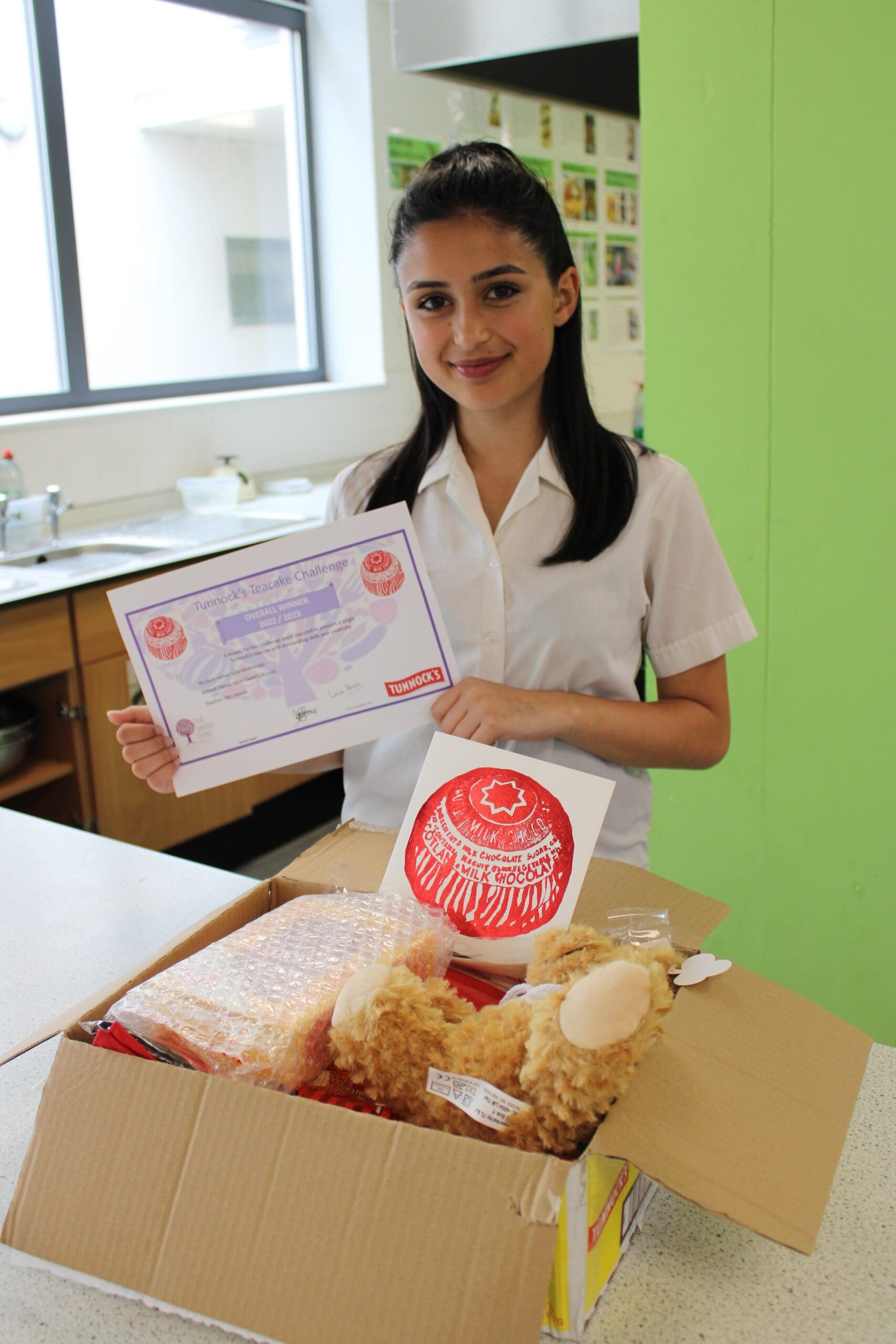 Y10 Student Lyla is National Winner of the Tunnock's Teacake Challenge ...