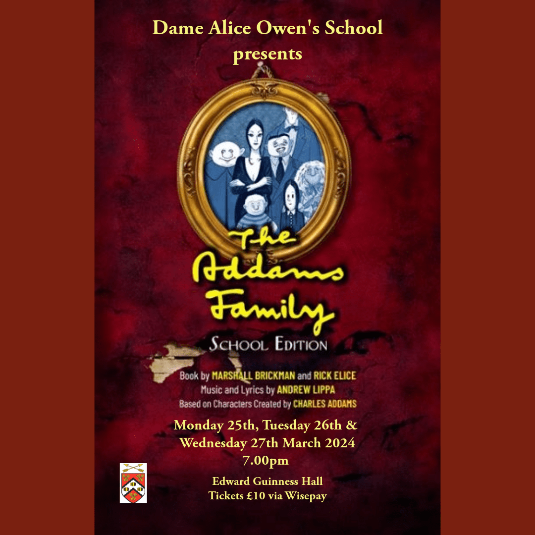 The Addams Family (School Edition) - Tickets On Sale Now | Dame Alice ...
